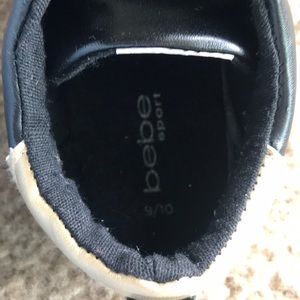 bebe | Shoes | Bebe Sport Girls Black Gold Sneakers 9 | Poshmark